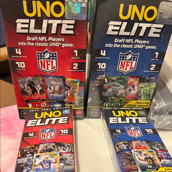 Uno | Toys | Uno Elite Nfl Card Set225 Core Ed And 2025 Alt Jersey Ed ...